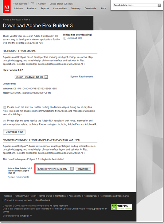阿莫的學習旅程: GAE+Python+PyAMF+Flex入門（六）：安裝Flex plug-in